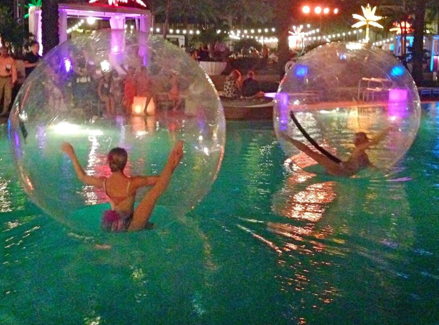 Water Ball Act (aka Floating Sphere or Bubble Act) - AntiGravity Orlando