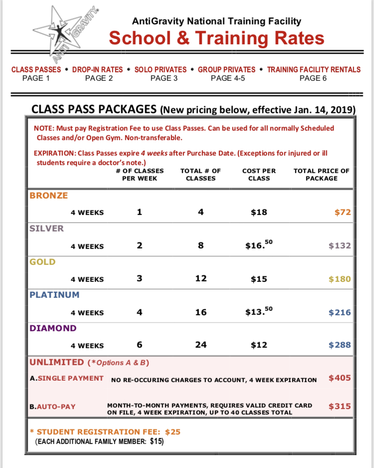 Pricing - AntiGravity Orlando